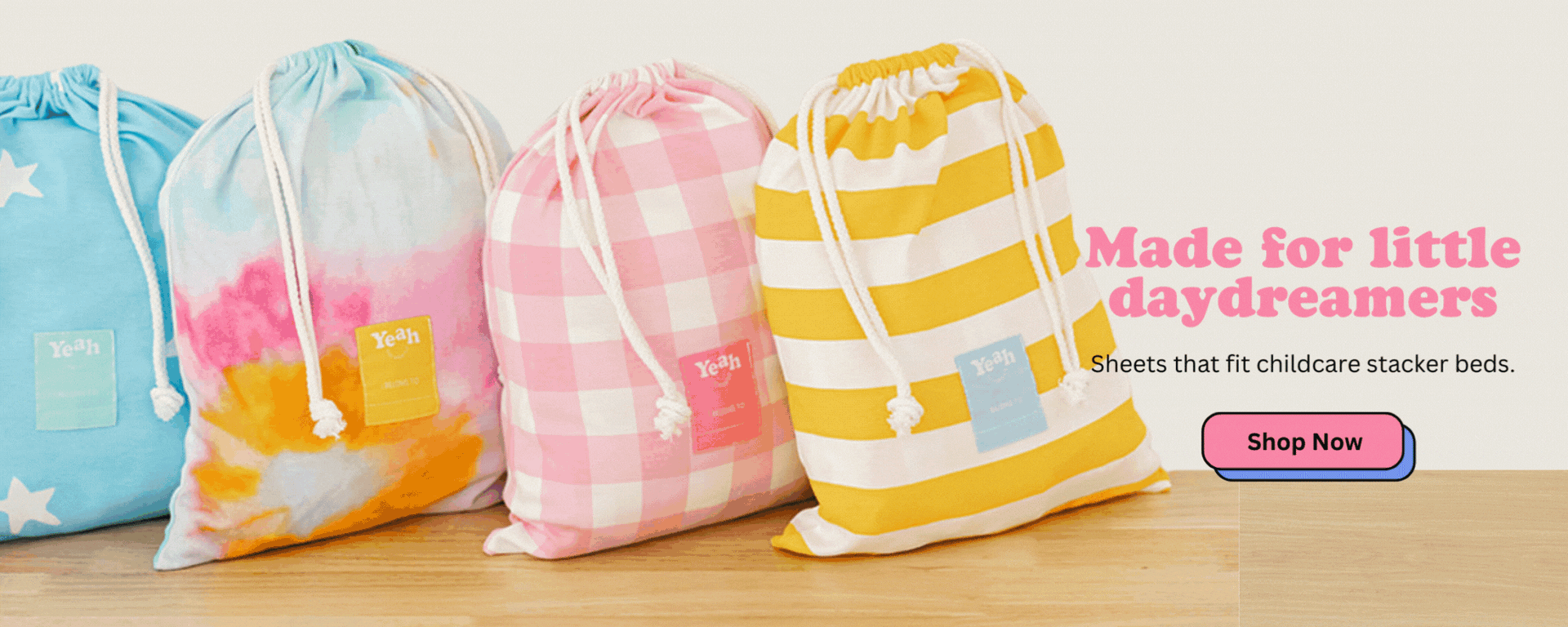 Yeah the Kids Co | Kindy + Daycare Sheet Sets | Australian Owned